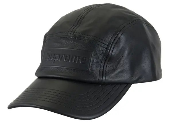 Supreme Gore-tex Leather Camp Cap - Black