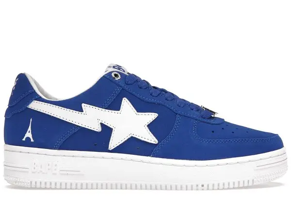 A BATHING APE Sta Low Highsnobiety Not In Parisin Sneakers - Blue/white