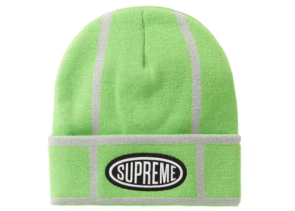 Supreme Grid Beanie - Lime