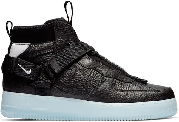 Nike Air Force 1 Mid Utility Sneakers - Black/half Blue/white
