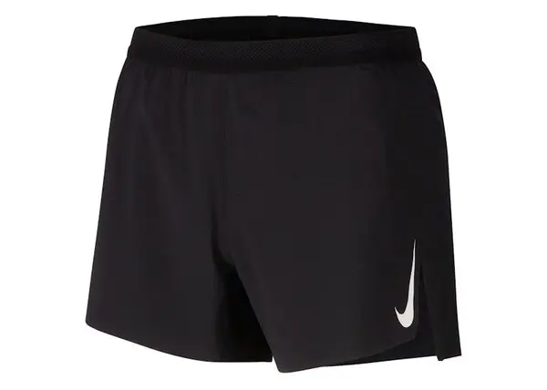 Nike Aeroswift 4" Brief-lined Racing Shorts - Black/white
