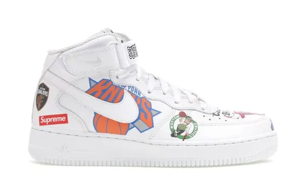 Nike Air Force 1 Mid Supreme Nba - White