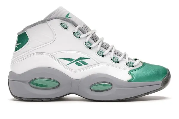 REEBOK Question Mid Philadelphia Eagles - White/court Green/cool Shadow
