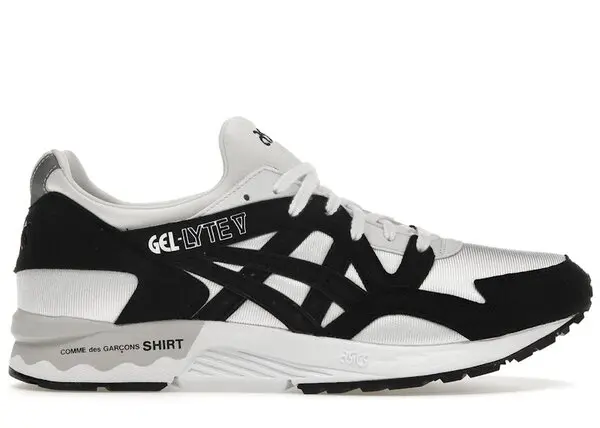 Asics Gel-lyte V Comme Des Garcons Shirtin Sneakers - White/black