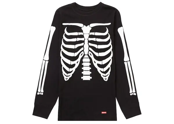 Supreme Hanes Bones Thermal Crew - Black