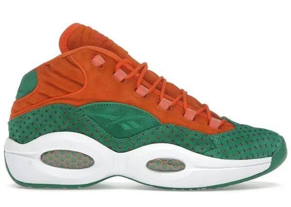 REEBOK Question Mid Sneakersnstuff 15 Stars - Orange/green/white