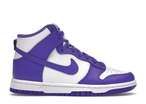 Nike Dunk High Top Sneakers - White/psychic Purple