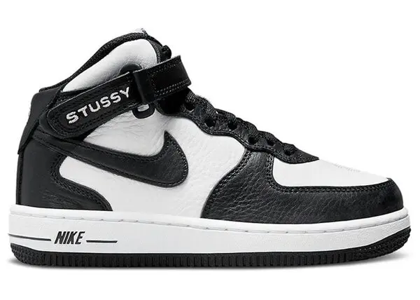Nike Air Force 1 Mid Stussy Sneakers - Grey/black/white