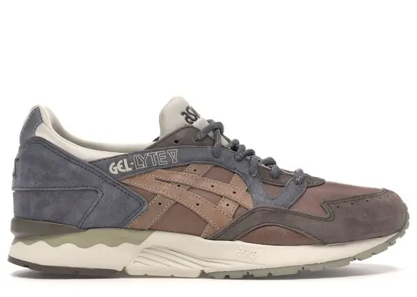 Asics Gel-lyte V Sneakers - Charcoal/brown/beige