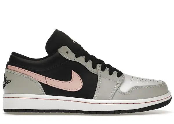 JORDAN 1 Low Sneakers - Black/grey/pink