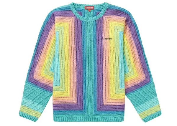 Supreme Hand Crochet Sweater - Multicolor