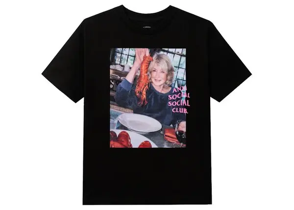 ANTI SOCIAL SOCIAL CLUB X Martha Stewart Lobster T-shirt - Black