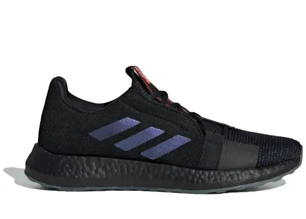 Adidas Senseboost Go Athletic Sneakers - Core Black/boost Blue Violet Met/legend Ink