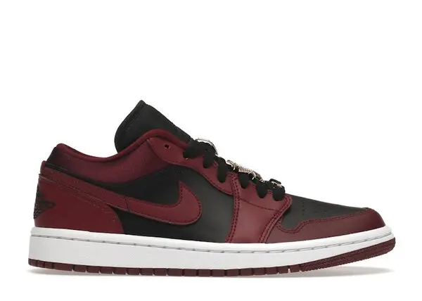 JORDAN 1 Low Sneakers - Dark Beetroot/black/white