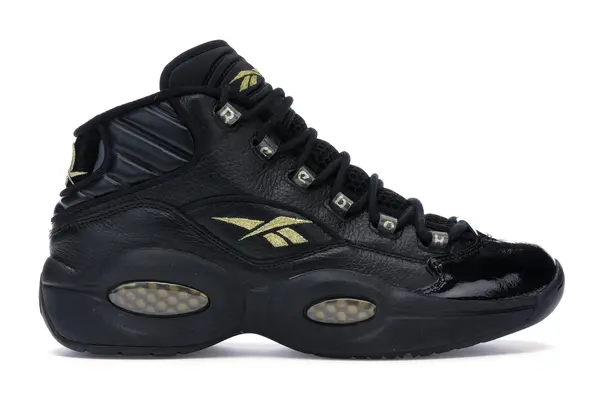 REEBOK Question Mid Sneakers - Black/gold