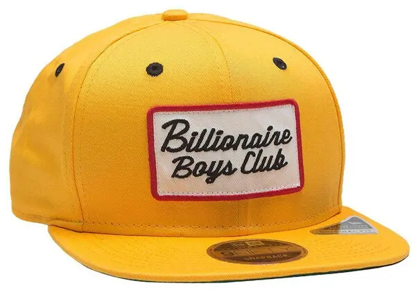 BILLIONAIRE BOYS CLUB Patch Snapback Cap - Gold