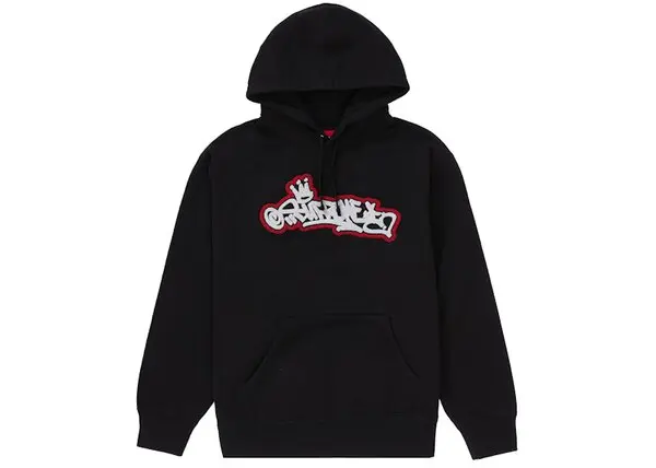 Supreme Handstyle Hooded Sweatshirt - Black
