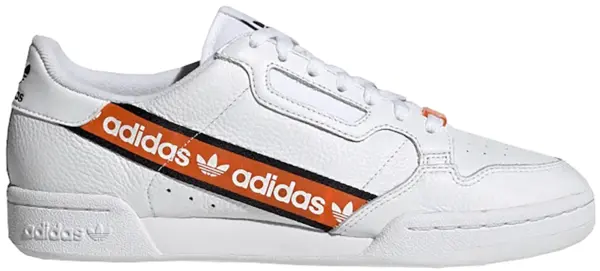 Adidas Continental 80 Kpop Sneakers - Cloud White/core Black/orange