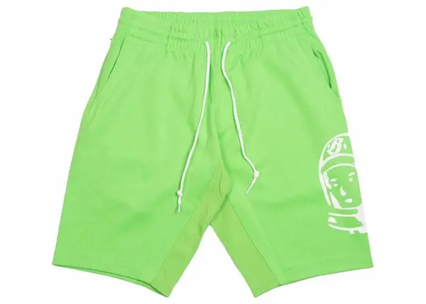 BILLIONAIRE BOYS CLUB Large Helmet Shorts - Green/flash