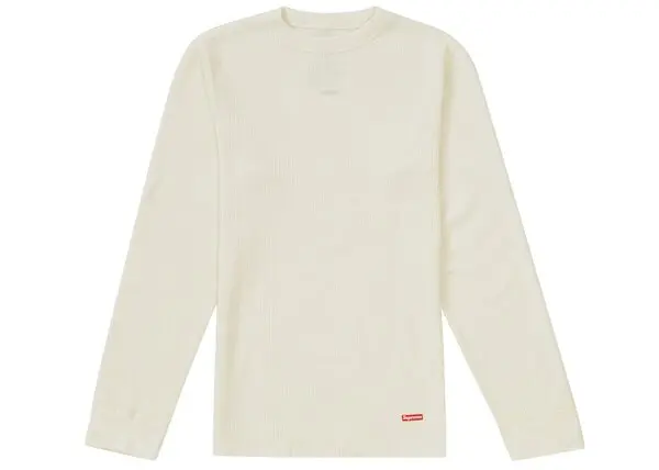 Supreme Hanes Thermal Crew Fw19 - Natural