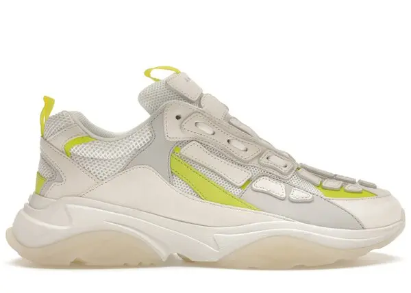 Amiri Bone Runner Sneakers - White/yellow