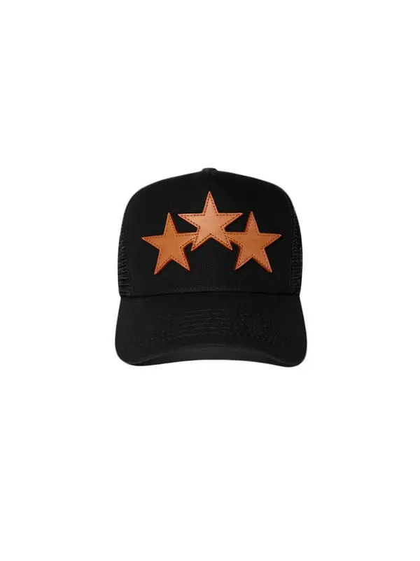 Amiri Three Star Trucker Cap - Orange