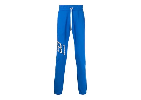 Amiri Bandana Applique Sweatpants - Blue