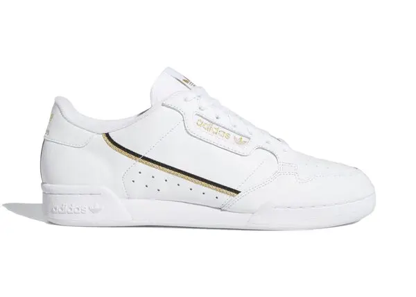 Adidas Continental 80 - Cloud White/core Black/gold Metallic