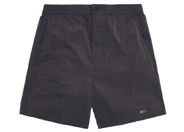 Kith Solid Sporty Wrinkle Short - Battleship