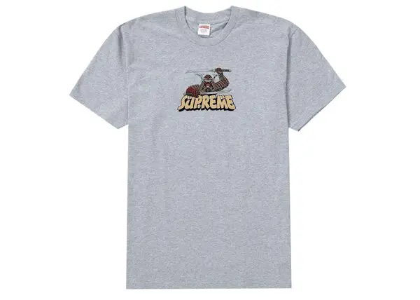 Supreme Samurai Tee Shirt - Heather Grey
