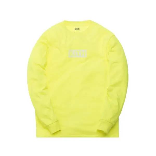 Kith Reflective Long Sleeve Tee Shirt - Citron