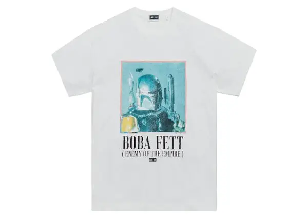Kith X Star Wars Boba Fett Vintage Tee Shirt - White