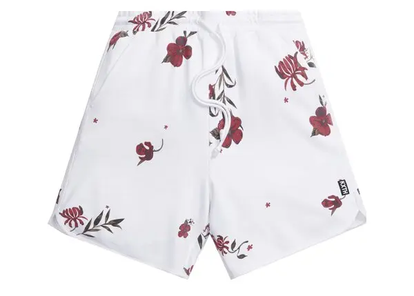 Kith Floral Print Drawstring Shorts - White