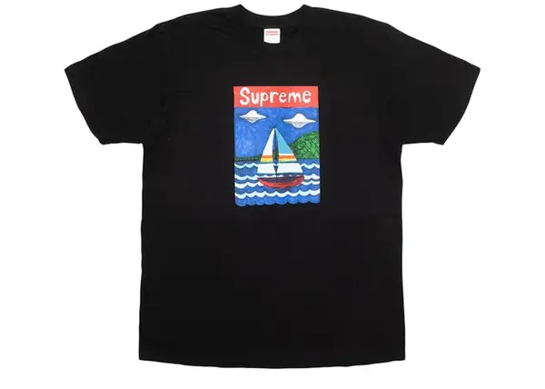 Supreme Sailboat Tee Shirt - Black