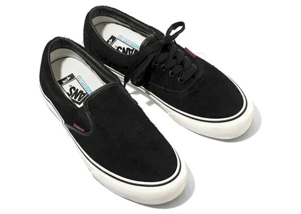 VANS Era Slip-on Sneakers - Black/purple/white