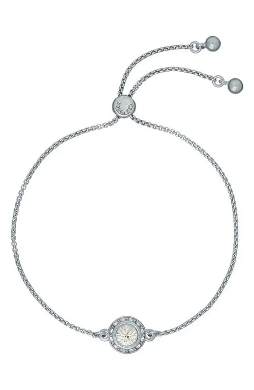 Ted Baker London Soleta Solitaire Crystal Slider Bracelet - Silver Tone Clear Crystal