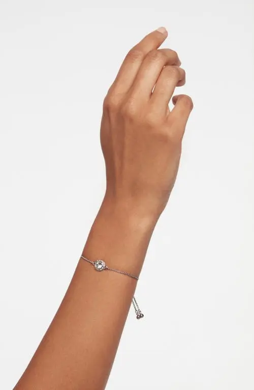 Ted Baker London Soleta Solitaire Crystal Slider Bracelet - Silver Tone Clear Crystal