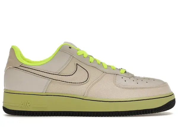 Nike Air Force 1 Low Premium Sneakers - Light Bone/volt