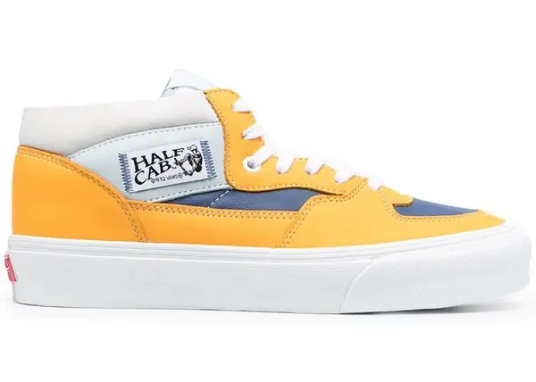 VANS Half Cab Ef Lx High-top Sneakers - White/yellow/blue