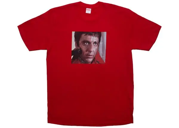 Supreme Scarface Shower Tee Shirt - Red