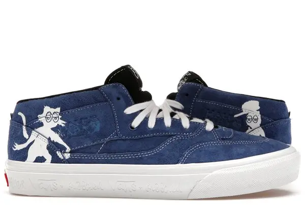 VANS Half Cab Krooked Vcu Natas For Ray - Royal Blue/white/black