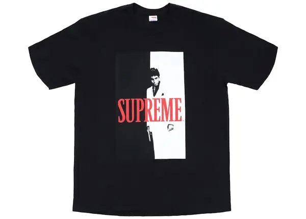Supreme Scarface Split Tee Shirt - Black