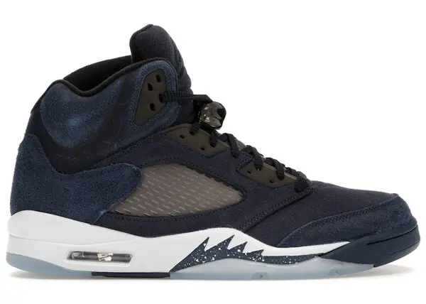 JORDAN 5 Retro Sneakers - Midnight Navy Blue/black/football Grey