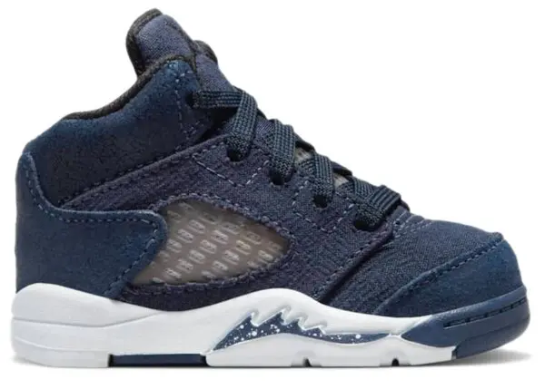 JORDAN 5 Retro Georgetown Sneakers - Midnight Navy Blue/black/football Grey