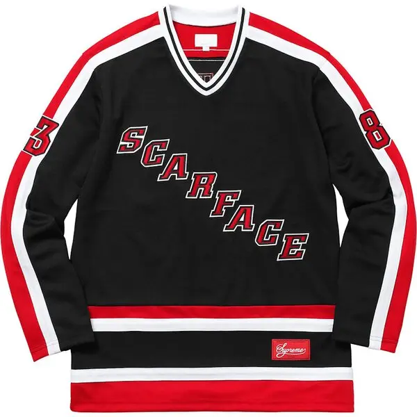 Supreme Scarface Hockey Jersey - Black