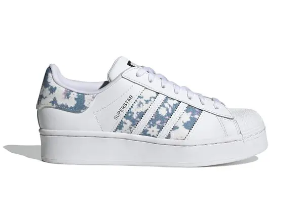 Adidas Superstar Bold Sneakers - Cloud White/ambient Sky Blue/silver Metallic
