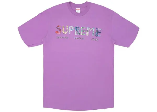 Supreme Rocks Tee Shirt - Light Purple
