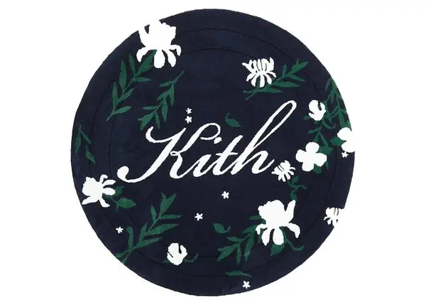 Kith Summer Floral Script Rug - Nocturnal