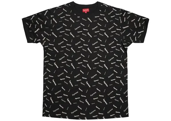 Supreme Scatter Ringer T-shirt - Black