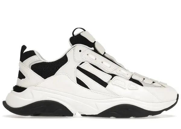 Amiri Bone Runner Sneakers - White/black